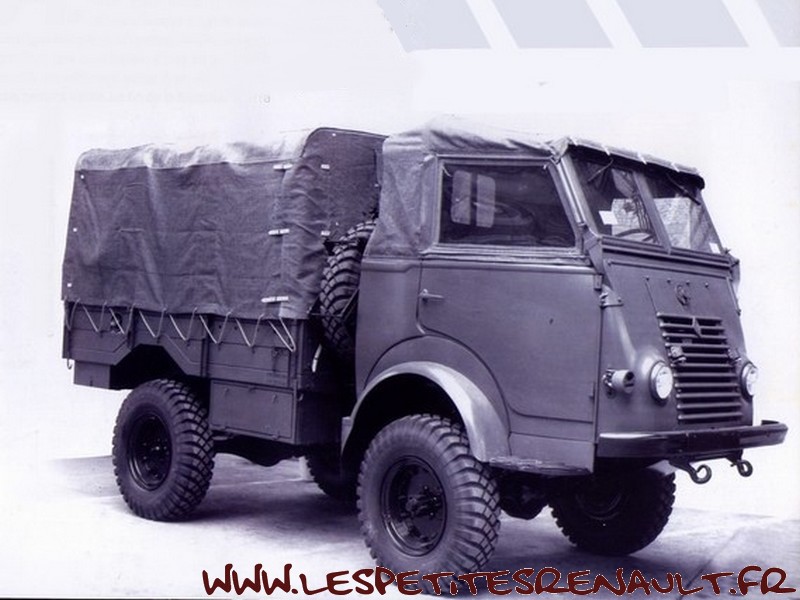Les Petites Renault - 750 kg type R2087 4x4 bâché militaire 1961