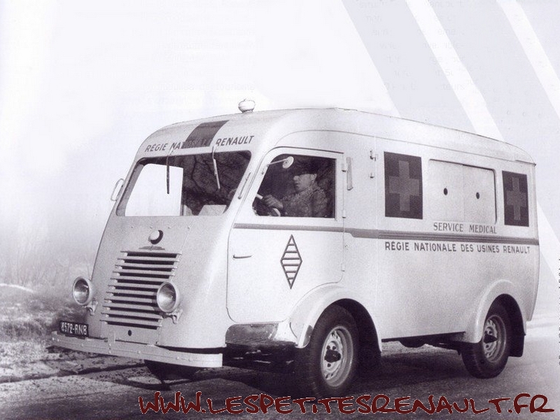 Les Petites Renault - Renault 206 E1 Ambulance usine Renault 1945